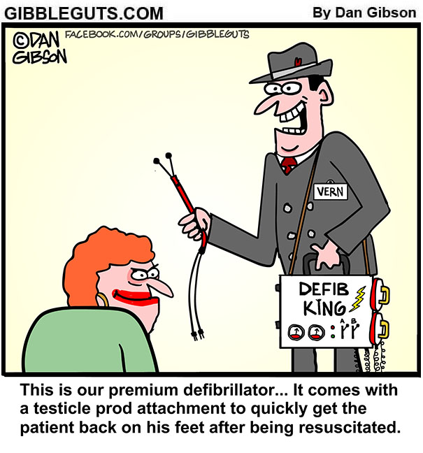 Defibrillator Salesman – Gibbleguts COMICS